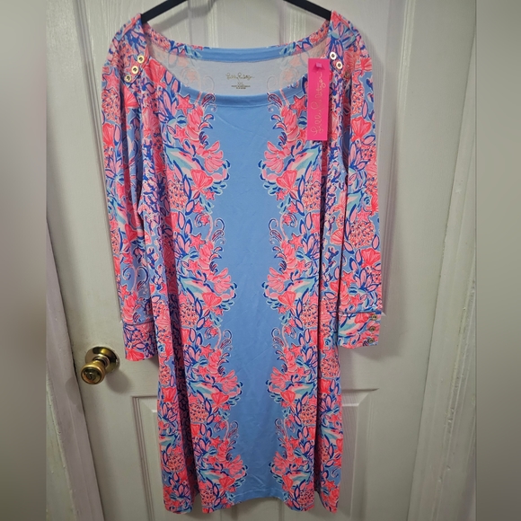 Lilly Pulitzer | Dresses | Lilly Pulitzer Upf 5 Sophie Blue Peri ...